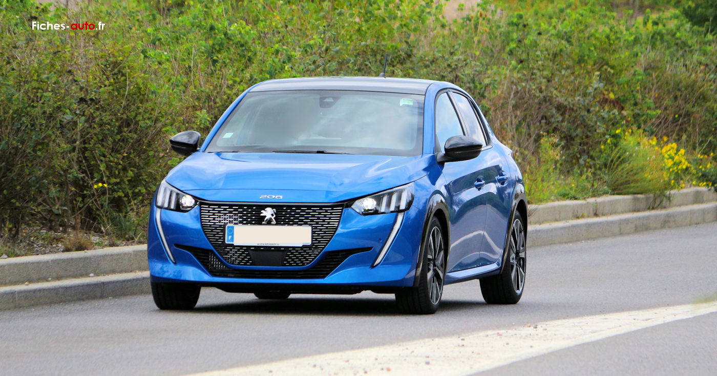 Avis Peugeot 208 2 e-208 Electrique 136 ch Mars 2021 finition GT jaune ...