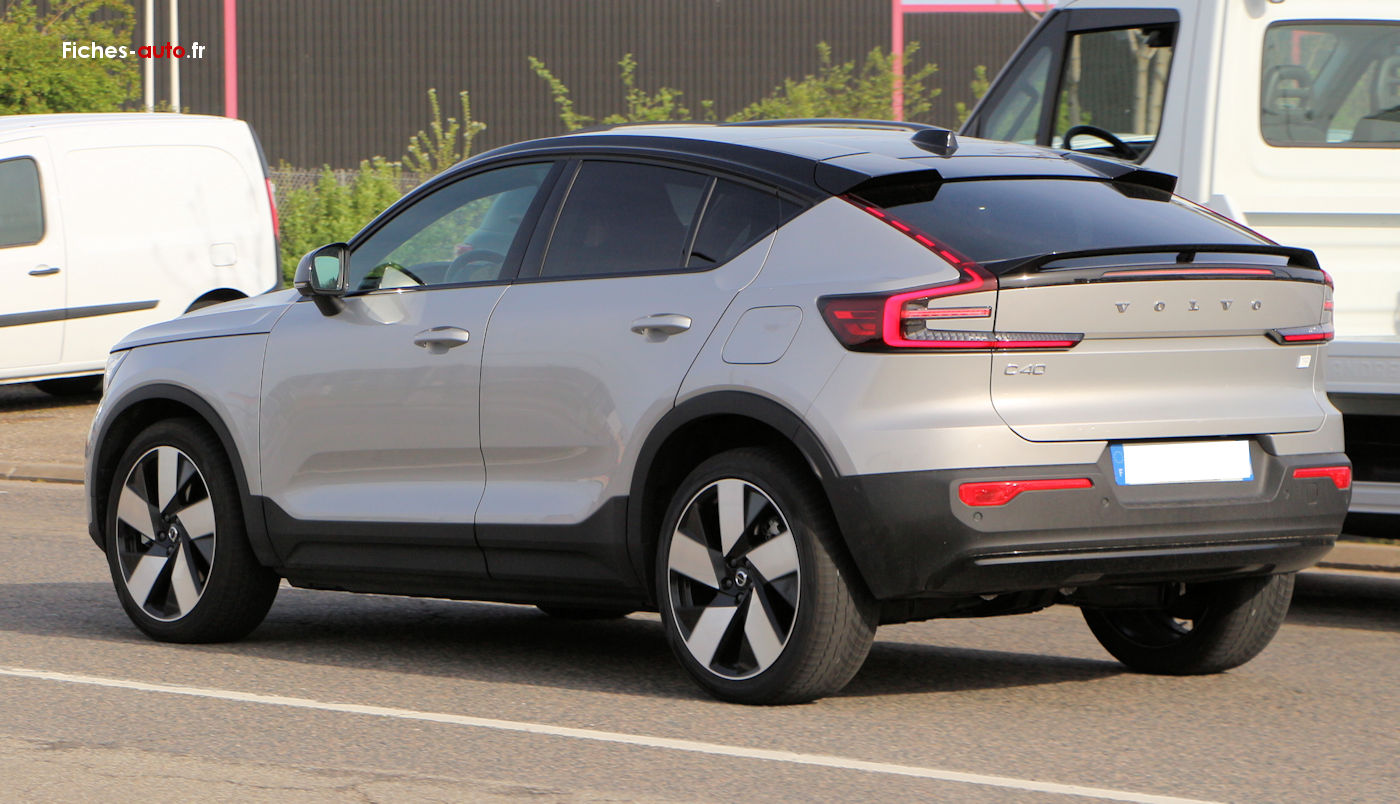 Fiche technique volvo C40 2022 Toutes les spécifications : longueur ...
