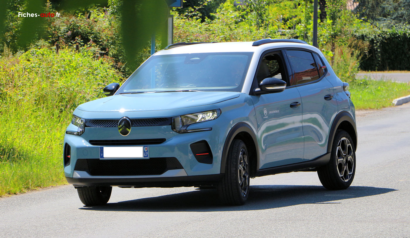 Fiche technique citroen C3 IV 2024 Toutes les spécifications : longueur ...